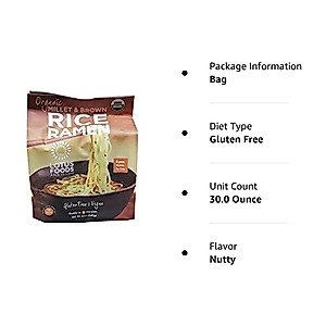 Lotus Foods Organic Brown Rice Ramen (12 Packper Bag), 30 oz