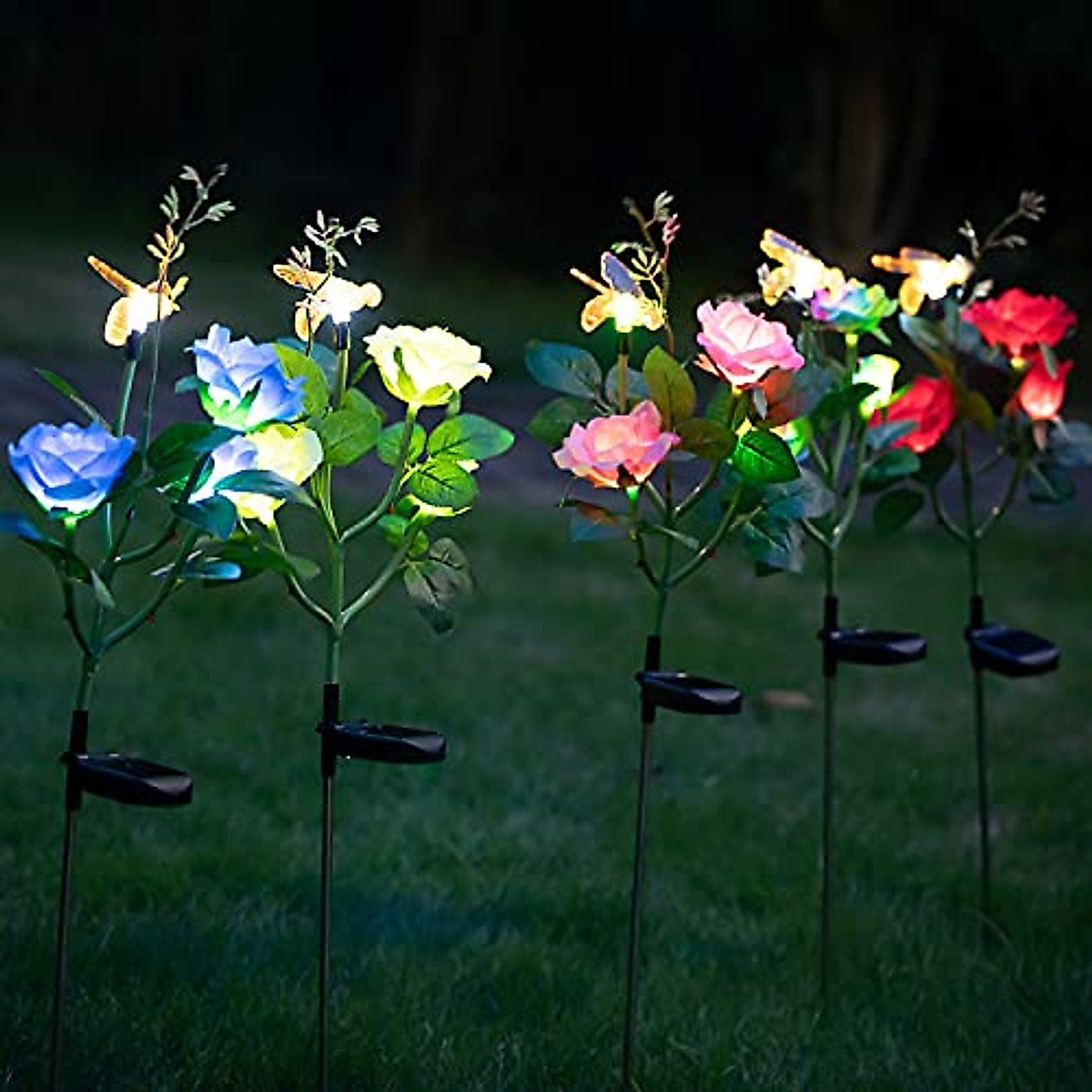 BeautyOL LED Solar Garden Light Outdoor Pathway,Lamp for Home Yard Landscape Decoration