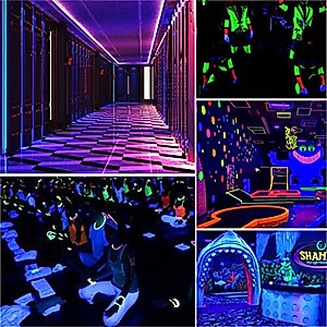 AIMEOKO LED Black Light Strip Kit,32.8ft 600 LEDs 12V Flexible UV Blacklight Fixtures for Indoor Bedroom Decoration,Fluorescent Dance Party,Wedding,Birthday,Halloween,Body Paint,Non-Waterproof