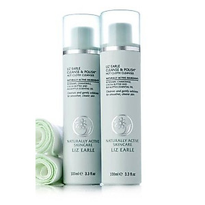 Liz Earle Cleanse & Polish Duo 2 x 100ml plus 2 muslin cloths by Liz Earle
