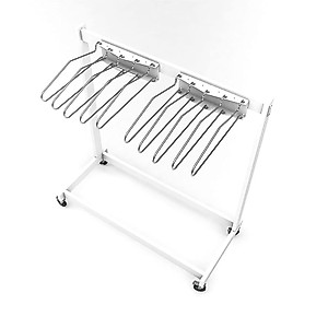 X-Ray Lead Apron Garment Style Mobile 10 Swing Arm Apron Rack