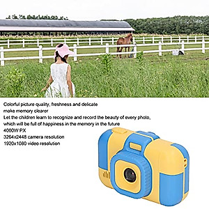 Kids Digital Camera, 40MP Childrens Toy Camera Support Video Recording, Digital Video Cameras for Toddler, Round LovelyGifts with Cartoon Photo Frame