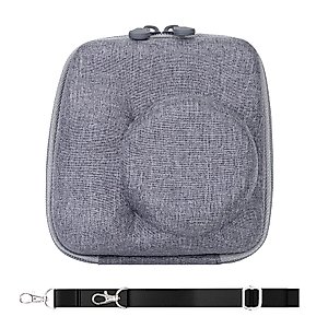 Aenllosi Hard Carrying Case Replacement for Fujifilm Instax Mini 12/11 Instant Camera,Protective Case Compatible with Instax Camera Mini 12/11(Clay White)