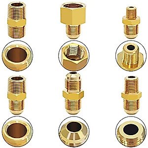 20 Feet High Pressure Braided Propane Hose Extension with Conversion Coupling 3/8" Flare to 1/2" Female NPT, 1/4" Male NPT, 1/8" NPT Male,3/8" Male NPT, 3/8" Male Flare for BBQ Grill, Fire Pit, Heater