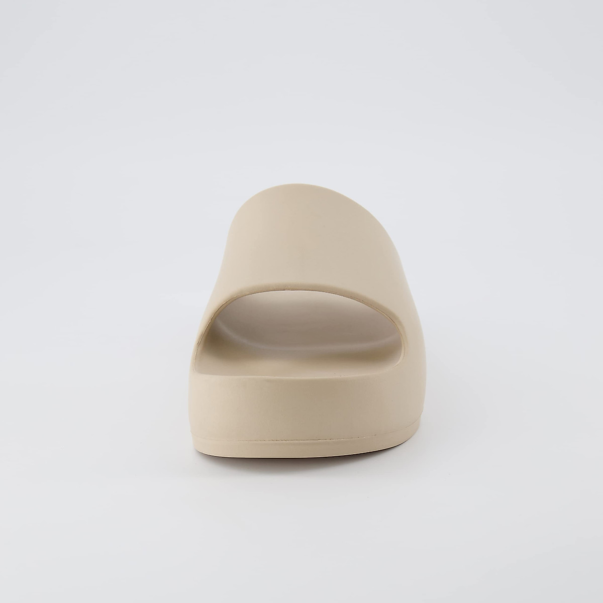 CUSHIONAIRE Women's Ninja platform slide sandal with +Comfort, Khaki 10