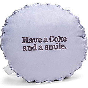 Drink Coca-Cola Bottle Cap 16 Inch Plush Polyester Embroidered Pillow