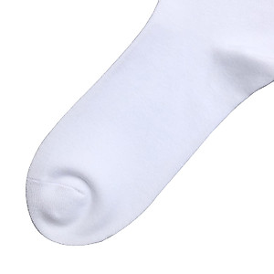 Women's Thin Ankle Low Cut Socks Rayon Bamboo Lightweight Flat Seam Athletic Sock, 6 Pack Ladies Running Sock (White, US Size 8-11)
