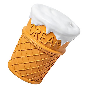 Enforose Simulated Food Stool Food Shoe Changing Stool Soft Retro Fun Ingenious Decorative Low Food Shoe Step Changing Stool for Home (ice Cream)