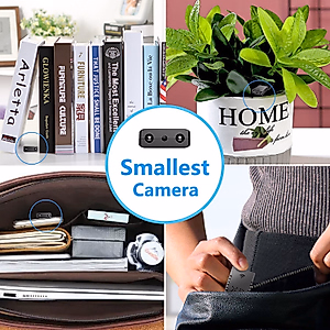 Smallest Spy Hidden Camera,1080P Wireless WiFi Portable Remote Camera,Nanny Cam,Baby Monitor with Night Vision,Motion Detection,Cloud Storage,Remote Viewing for iOS Android Phone APP