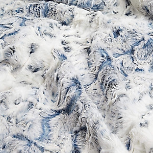 Shannon Minky Luxe Cuddle Snowy Owl Navy, Fabric by the Yard