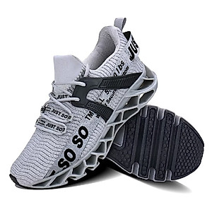 UMYOGO Mens Road Running Shoes Mesh Breathable Sneakers Lightweight Fashion Sports Gym Athletic Shoes