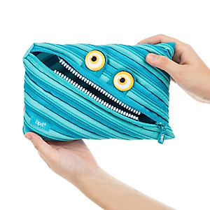 ZIPIT Jumbo Pencil Case, Blue, Jumbo Pencil Case