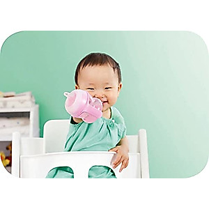 MAM Starter Cup (1 Count), MAM Sippy Cup, Drinking Cup with Extra-Soft Spill-Free Spout and Non-Slip Handles, for Boys 4+ Months, Five Ounces, Blue