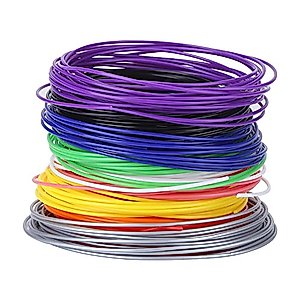 3D Printer Filaments,10 Colors 1.75MM PCL Pen Filament Refills for Printer Printing Pen Low Temperature