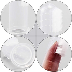 balacoo 20pcs Pet Toothbrush Dog Chew Toothbrush Dog Silicone Pet Finger Toothbrush Dog Finger Toothbrush Toothbrushes for Dogs Dog Toothbrushes Cat Clean Dental Stick Baby