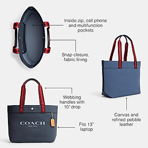 COACH Canvas Tote, Denim Multi