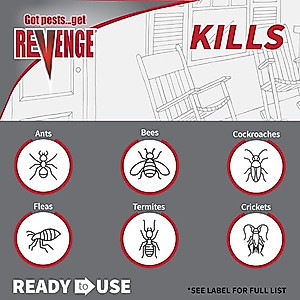 REVENGE House Guard Pest Control, 32 oz Ready-to-Use Spray for Indoors and Outdoors, Long Lasting Treatment