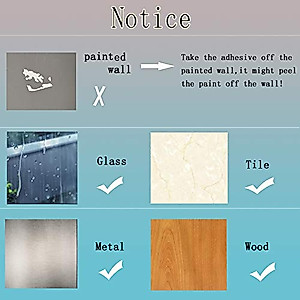 LAJAR 18 Pcs Screw Free Stickers for Hanging, Seamless Screws for Wall, Adhesive Wall Mount Hanging Nails for Bathroom Kitchen (10mm)