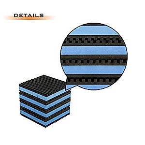 Air Jade 4 Pack Rubber Anti-Vibration Pads, 4 x 4 x 7/8 inches Heavy Duty EVA Vibration Isolation Pads Mats for HVAC, Washers, Compressors, Treadmills, Air Conditioner