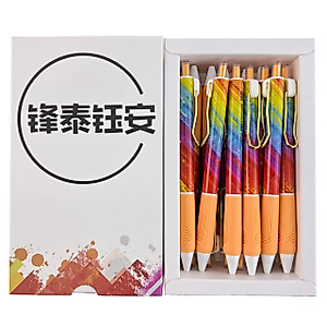 Fengtaiyuan Rd01GelB, Retractable Gel Ink Rollerball Pens, Black Ink, Fine Point, 0.7mm, 18 Count, Writting Pens, Smooth (Rd01GelB)