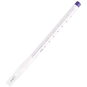Beauty7 Tattoo Skin Markers Pen Piercing Eyebrow Tattoo Pen Surgical Tip 0.5mm/1mm Body Art Scribe Marking Tool with Ruler (1 Pack)