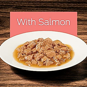 Purina Pro Plan Veterinary Diets OM Overweight Management Savory Selects, Salmon Feline Formula Wet Cat Food, 5.5 oz., Case 24, 24 X 5.5 OZ