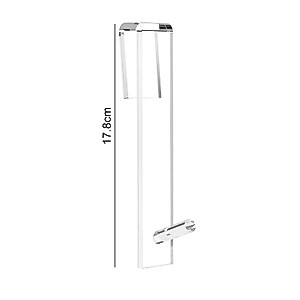 C-LARSS Acrylic Hook No Drill Heavy Duty Strong Load Bearing Glass Shower Door Hanger Bathroom Frameless Glass Shower Door Acrylic Hook Transparent