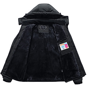 OTU Men's Waterproof Ski Jacket Snowboarding Windbreaker Warm Winter Hooded Mountain Snow Coat