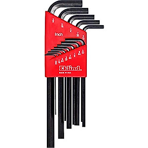 EKLIND 10213 Hex-L Key allen wrench - 13pc set SAE Inch Sizes .050-3/8 Long series