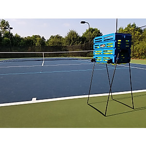 Tourna Ballport Deluxe Tennis Ball Hopper with Wheels - Blue