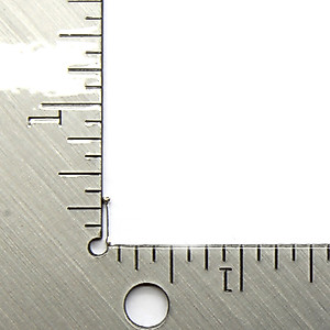 L & L Nation Clear Cz 925 Sterling Silver Bendable Nose Ring with 1.2mm Prong Round Setting Ball Ended 3/8" 10 Pcs Set