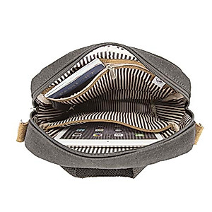 Travelon Anti-Theft Heritage Tour Bag, Pewter - 33074 540 9 x 11.5 x 3