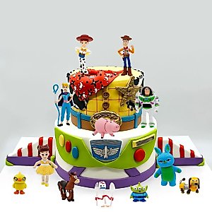 12PCS Toy Inspiration Story Cake Toppers, Story Birthday Party Cake Decorations