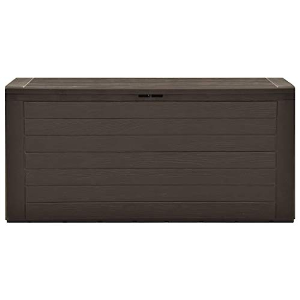 vidaXL Patio Storage Box Garden Cushion Deck Outdoor Storage Chest Storing Pillow Tool Box Blanket Indoor Interior Container Anthracite 38.7"