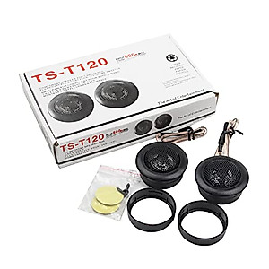 ZYHW Car Tweeter Speaker 1-Inch 200 Watt Silk Dome Tweeters Audio ...