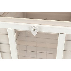 TRIXIE Small Pet House, Wooden Outdoor Shelter, Weatherproof Pet Home, Ideal for Cats, Rabbits, Bunnies, Guinea Pigs, Lt. Gray