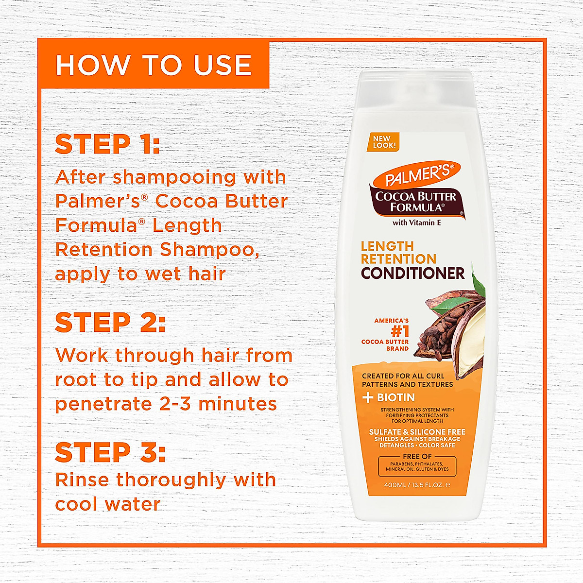 Palmer's Cocoa Butter & Biotin Length Retention Conditioner, 13.5 Ounce