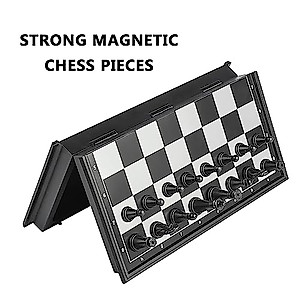 ZeJlo Mini Chess Set, 6.5" Portable Folding Chess Board Magnetic Travel Chess Set for Kids and Adults