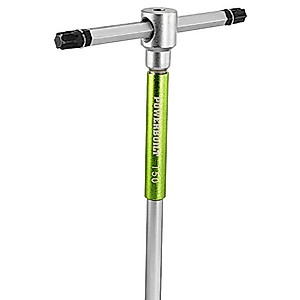 Powerbuilt 9 Pc Torx Star T-Handle Hex Allen Key Wrench Set w/ Speed Sleeves for Fast Spinning Action, Sliding Top Handle for “T” or “L” Shape, Long Shafts, Storage Rack, Auto, Bicycle, Moto - 941646