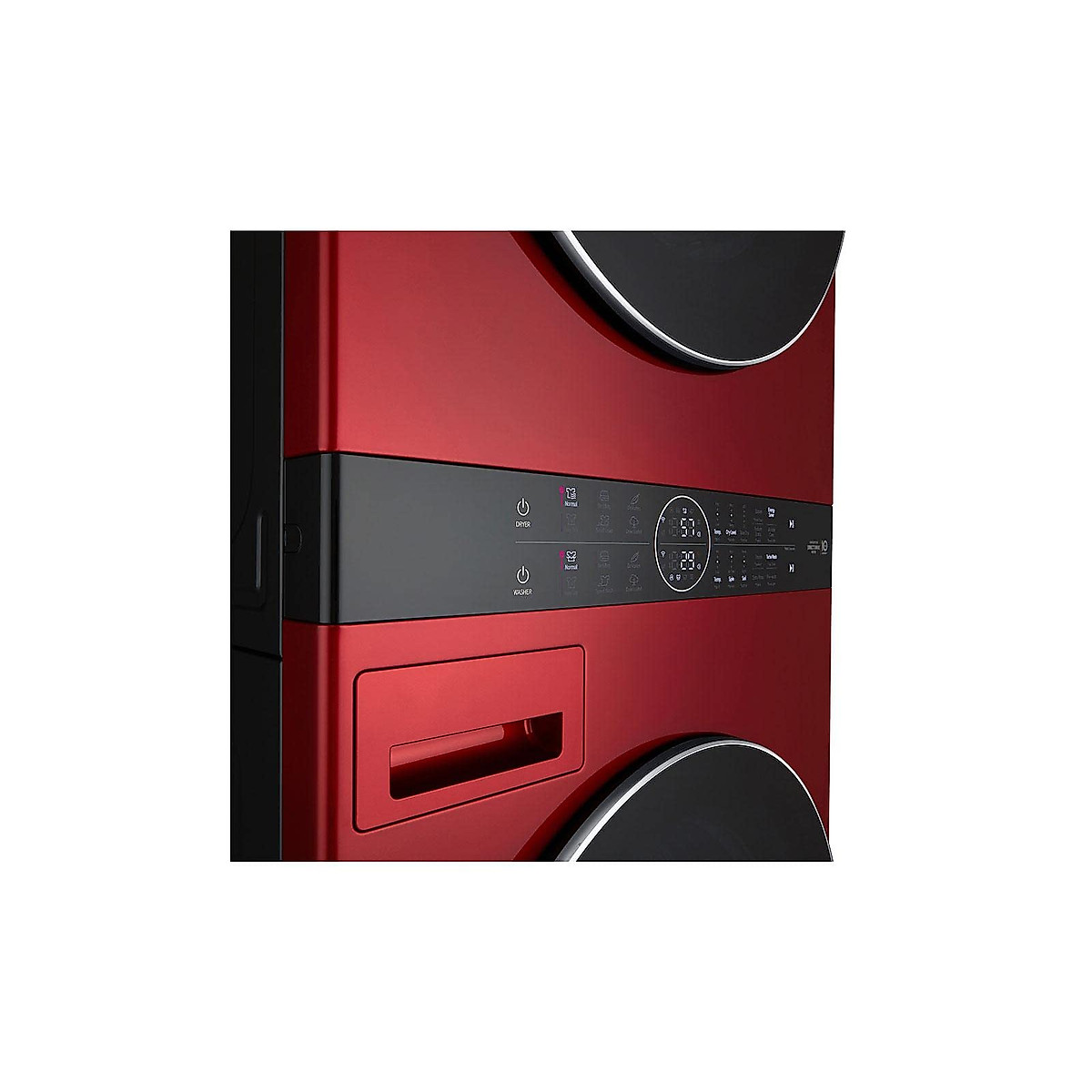 LG WKEX200HRA WashTower Washer and Dryer with TurboWash (Candy Apple Red)