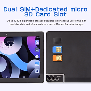 Gugxiom Android 12 Tablet 10.1 Inch Tablet, 4GB ROM Octa Core Processor 8800mAh Battery, 1920x1200 IPS HD Touchscreen 8MP + 13MP Camera, Bluetooth,WiFi (US Plug)