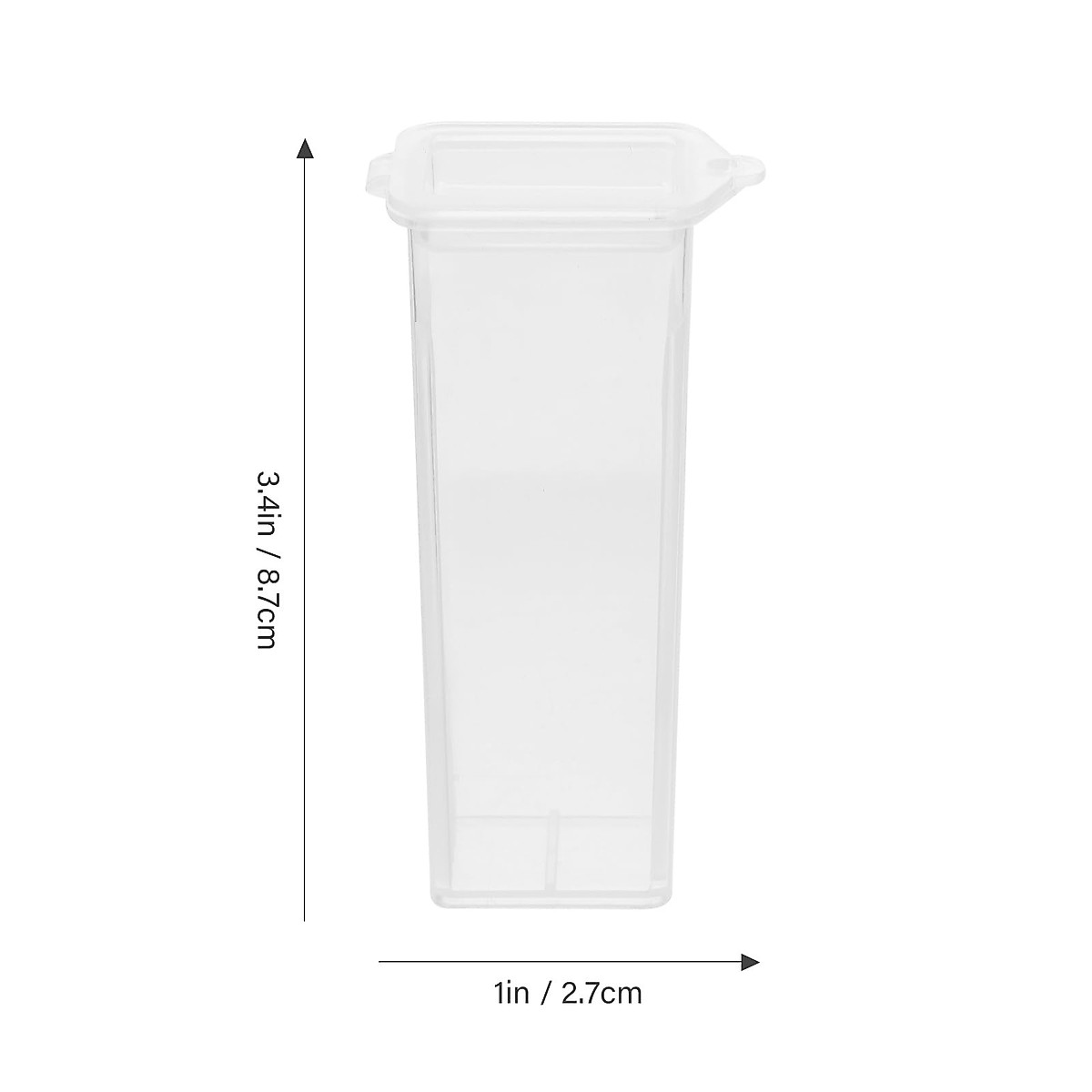 Baluue 20pcs Polypropylene Slide Mailer, 87mm x 27mm End Opening Plastic Slide Mailer with Flip Top Lid for 5 Slides for Microscope Slide Holder