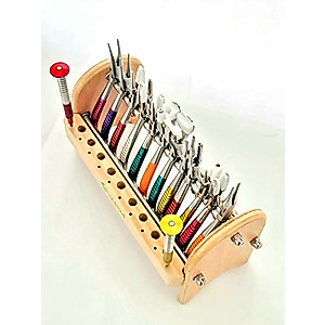 ArtLab Premium German Optical Plier Eyeglass Repair Tool Kit -14 Each Optician ! Optical Pliers,Eyeglasses Tool Set- with 12 Optician’s Pliers and 2 Screwdrivers with Stand