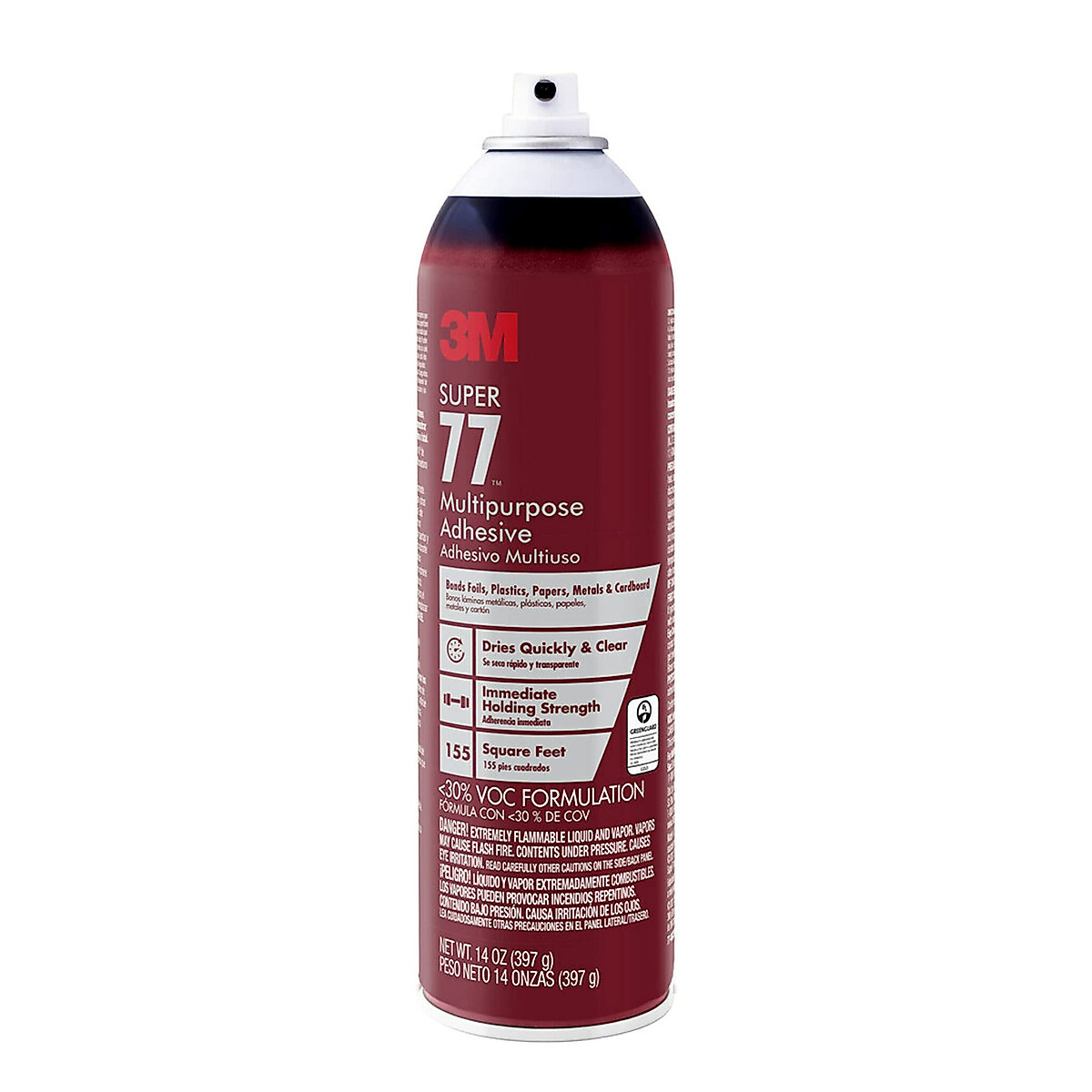 3M Super 77 Multipurpose Spray Adhesive, Low VOC, 14 oz.