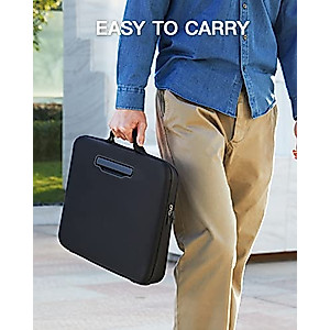 HUANUO Laptop Bag, 2-in-1 Portable Laptop Desk for Laptops up to 15.6 Inch, Lap Desk for Laptops with Large Storage Space, Laptop Bags, Cases, Briefcases & Sleeves for Home Office and Business Travel