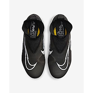 Nike Alpha Menace Elite 3 CT6648-001 Black-White Men's Football Cleats 8 US