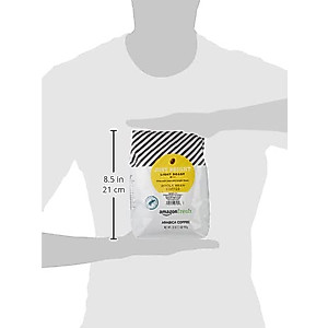 AmazonFresh Just Bright Whole Bean Coffee, Light Roast, 32 Ounce