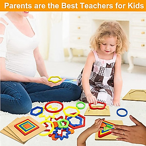 Ronnorr Toddler Puzzles Wooden Toys, 6 Pack Shape Sorting Puzzle Sensory Toys 1 2 3 Year Old Toddlers Activities Preschool Learning Early Educational Travel Puzzle