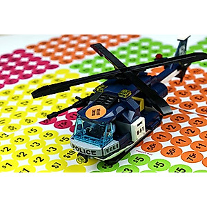 Garage Sale Price Stickers Pack of 4060 3/4" Round Bright Colors Label Stickers (with Price)