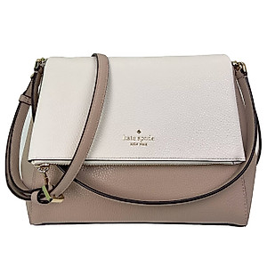 Kate Spade Leila Medium Pebbled Leather Shoulder Bag (Warm beige)